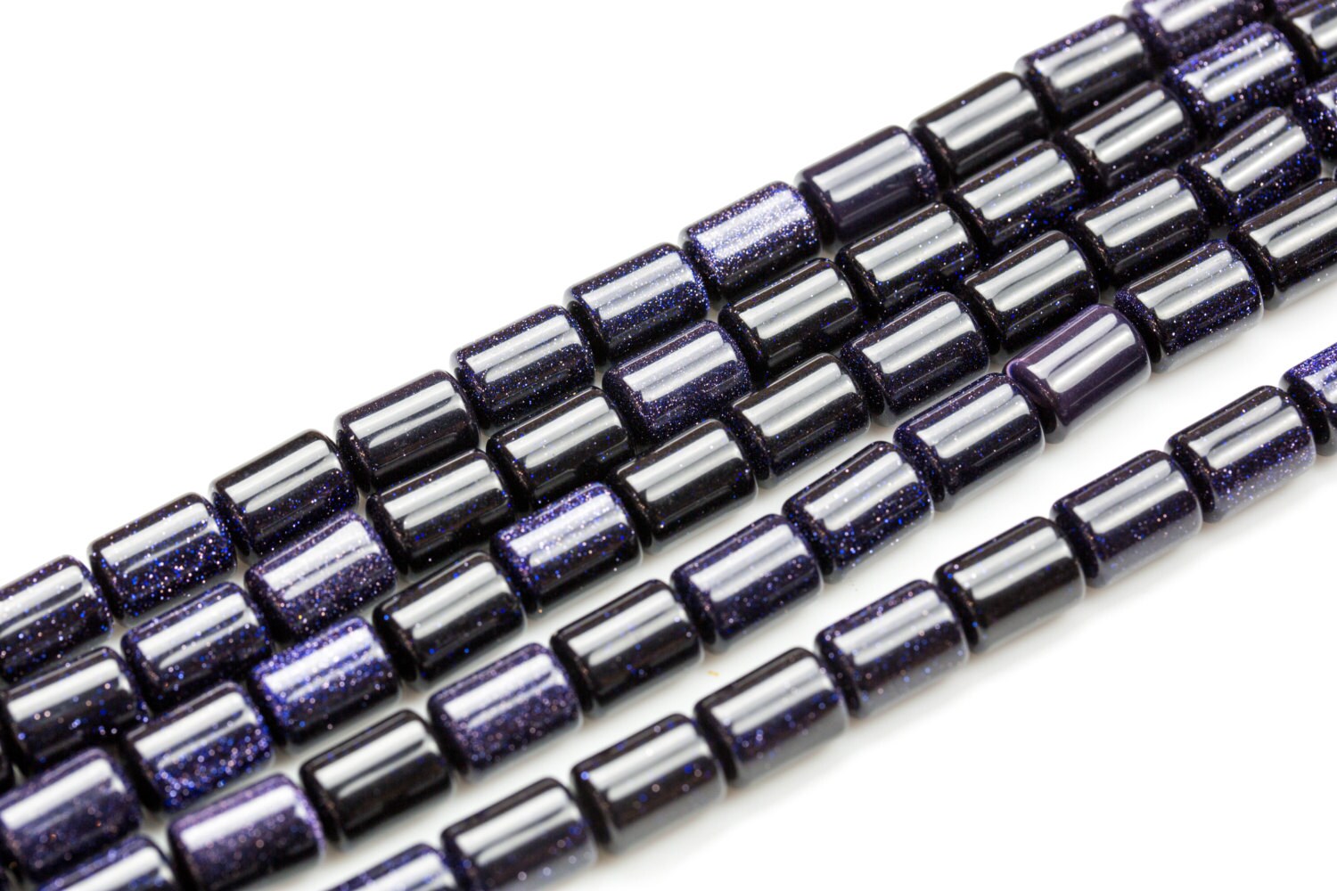 Natural Blue Gold Stone Barrel Shape 1014mm-28 Pieces | Etsy