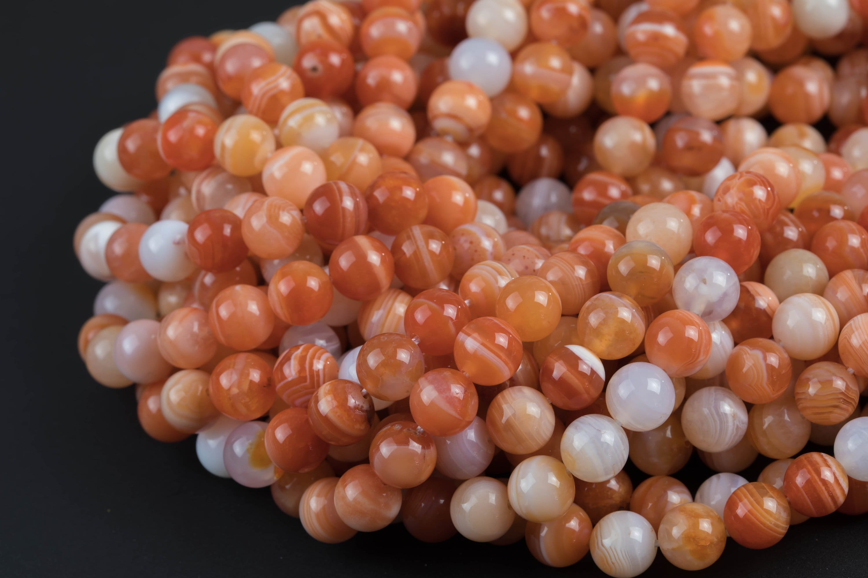 Natural Red Botswana Agate, High Quality in Round-4mm, 6mm, 10mm, 12mm ...