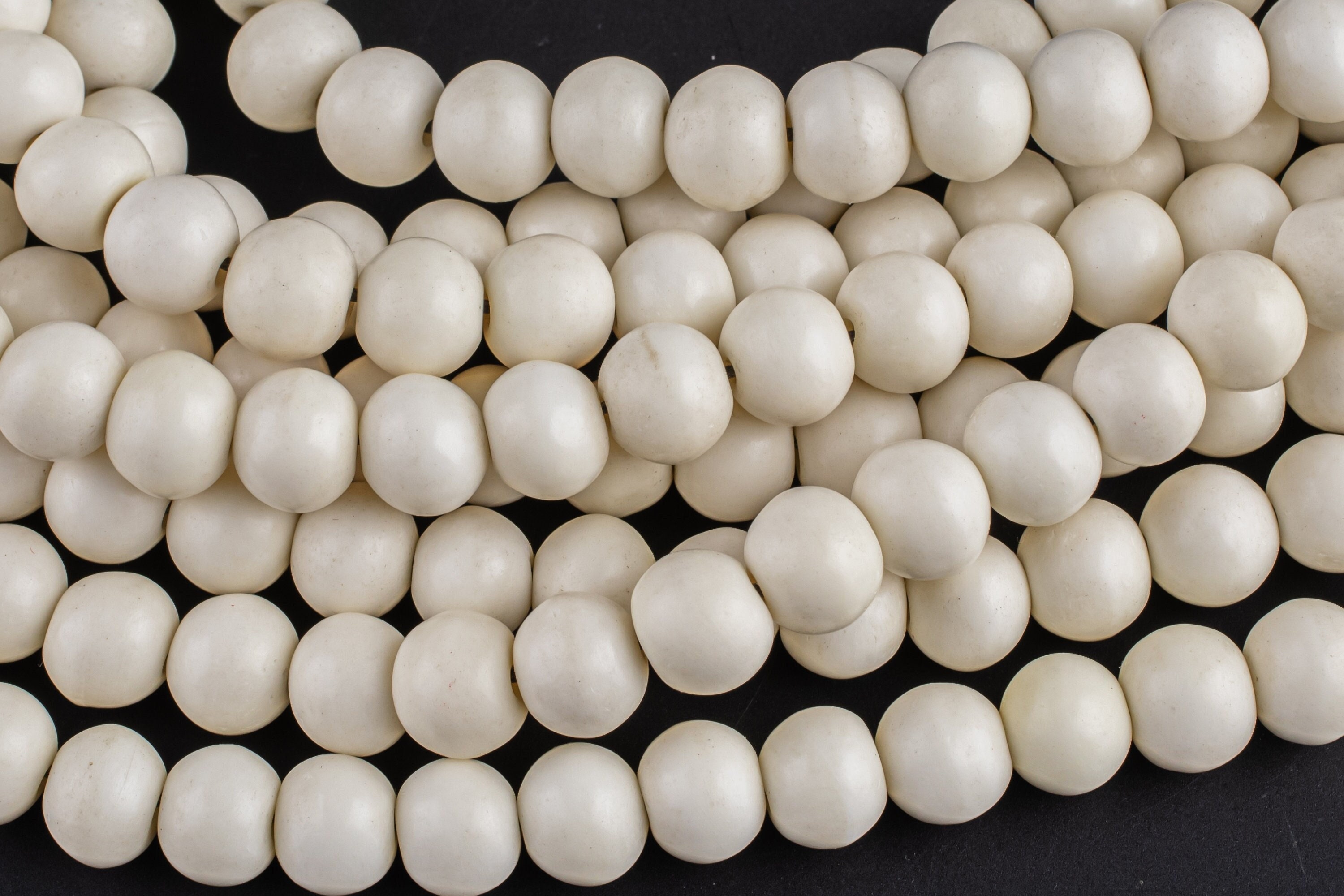 Natural Ox Bone Beads Semi Round 8mm10mm12mm Plus 3 - Etsy