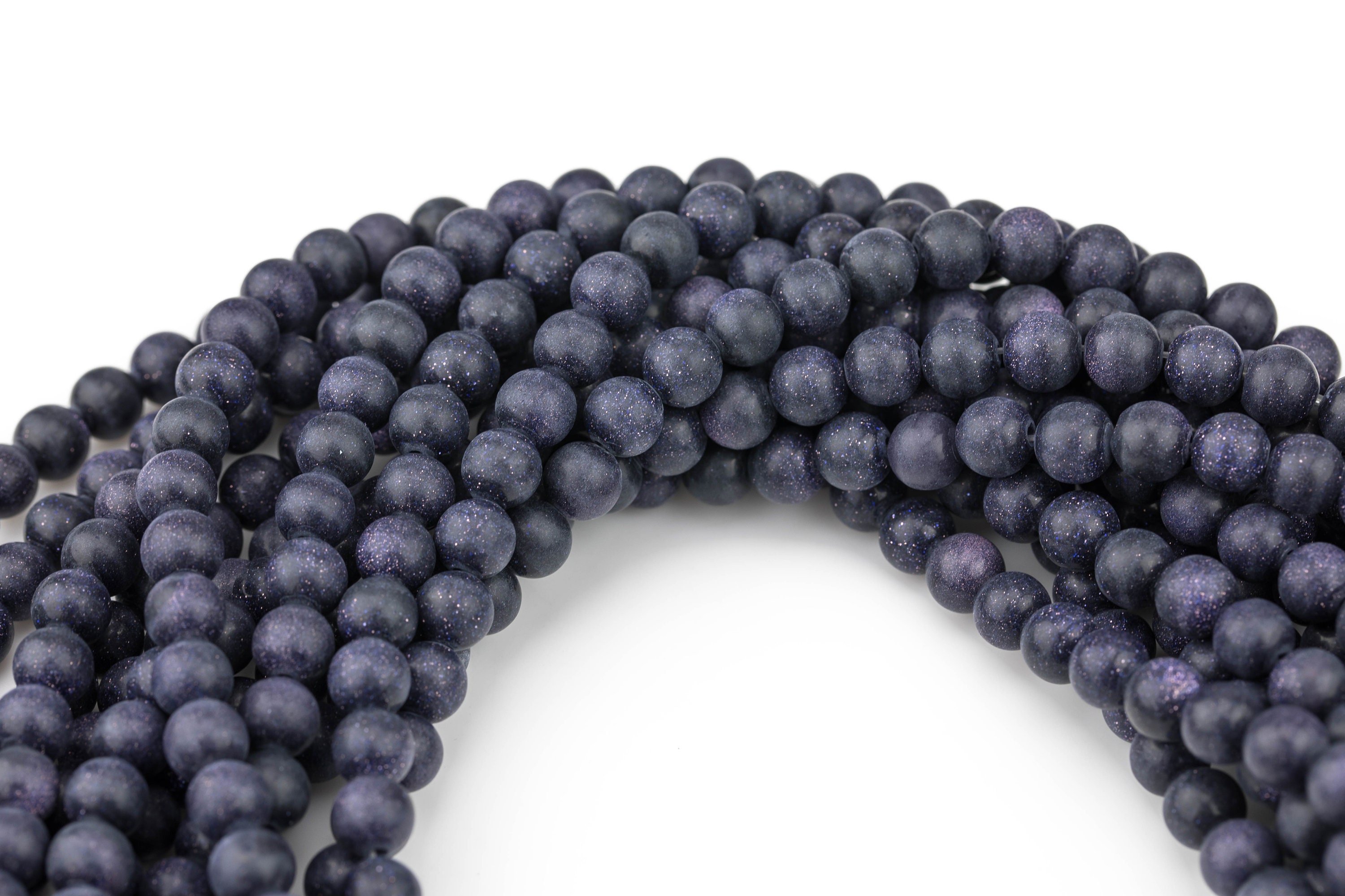 Natural Blue Sandstone Grade AAA Matte Beads. Full 15.5 Inch - Etsy