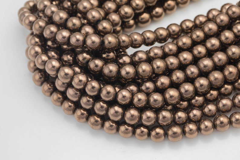 Rust Metallic HEMATITE Beads. Round Smooth. 2mm 4mm 6mm - Etsy