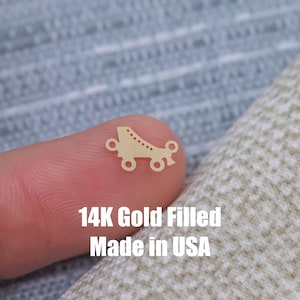Gold Filled Roller Skate Connector for Permanent Jewelry 14K Gold ...