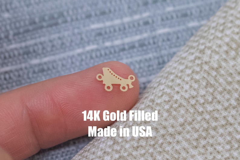 Gold Filled Roller Skate Connector for Permanent Jewelry 14K Gold ...