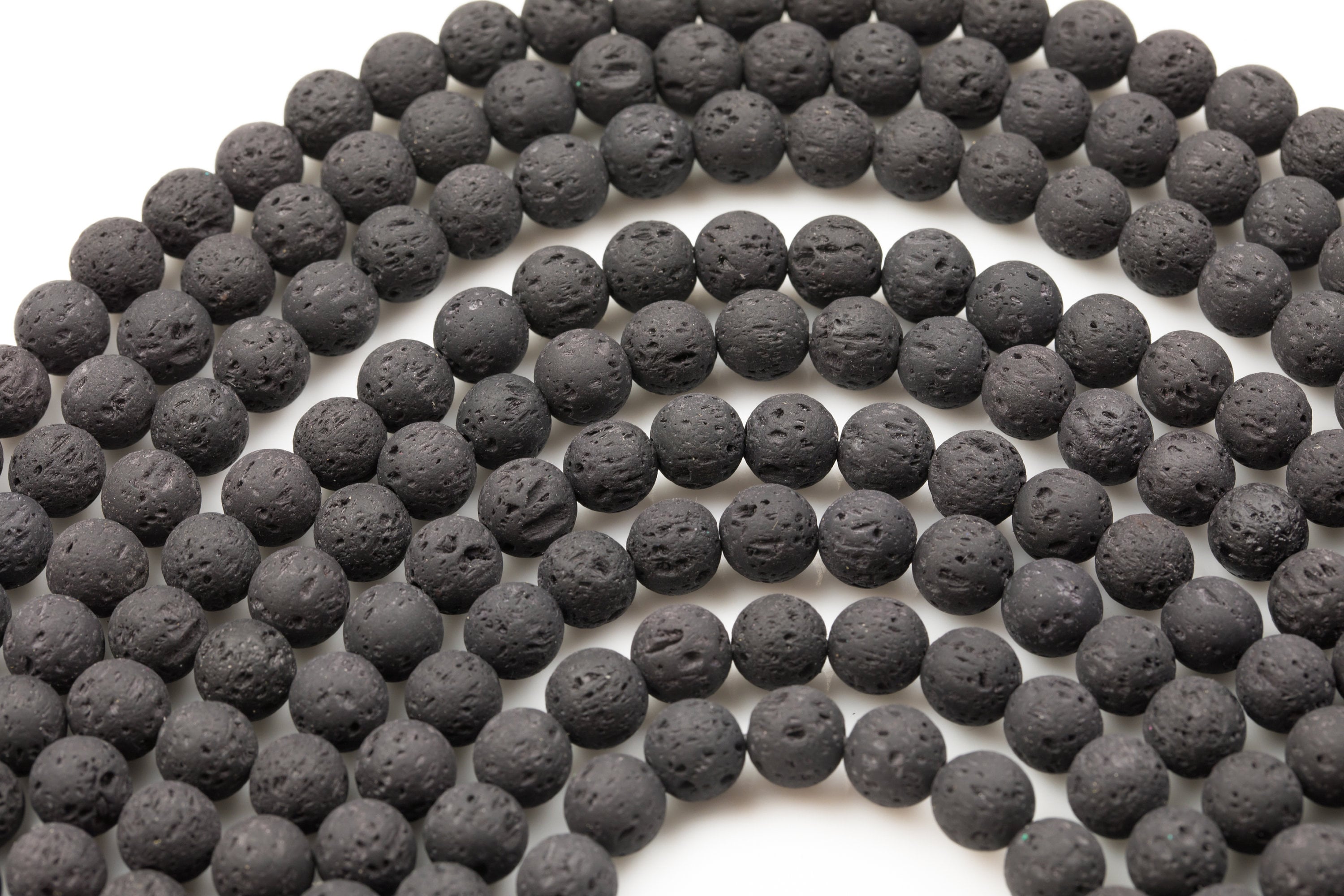Natural Lava Rocks Diffuser Oil Round Beads Lava Beads for | Etsy UK