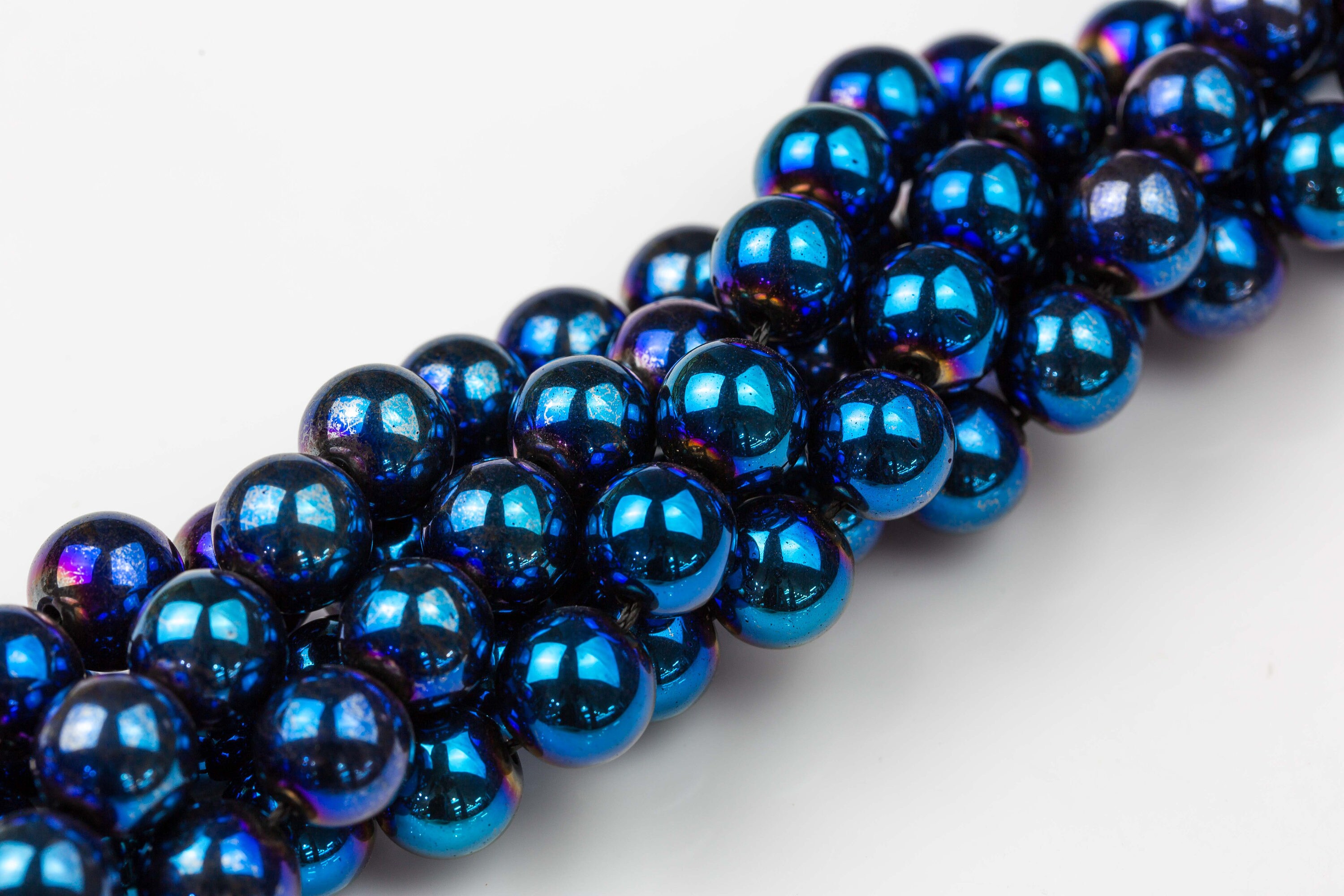 Blue Metallic HEMATITE Beads. Round Smooth. 2mm3mm 4mm 6mm | Etsy