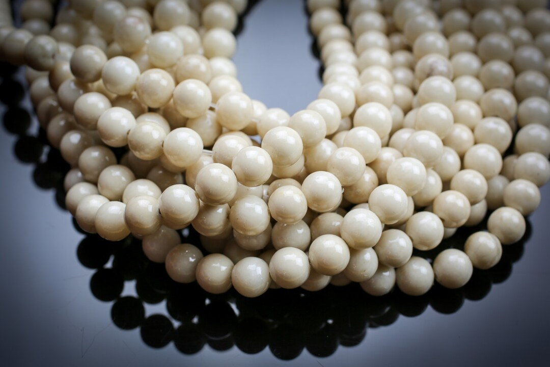 NATURAL Fossil Coral/ Riverstone, Available in Smooth Round, 4mm, 6mm ...