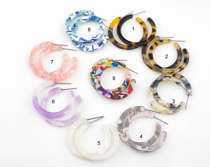 18pcs Tortoise Shell Acetate Heishi Beads 6mm 8mm 10mm 1b | Etsy