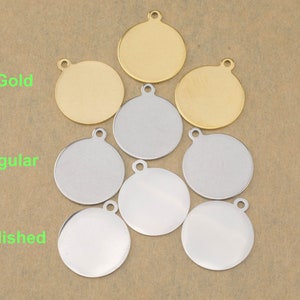 Custom Laser Charms Stainless Steel Personalized Charms - Your Text ...