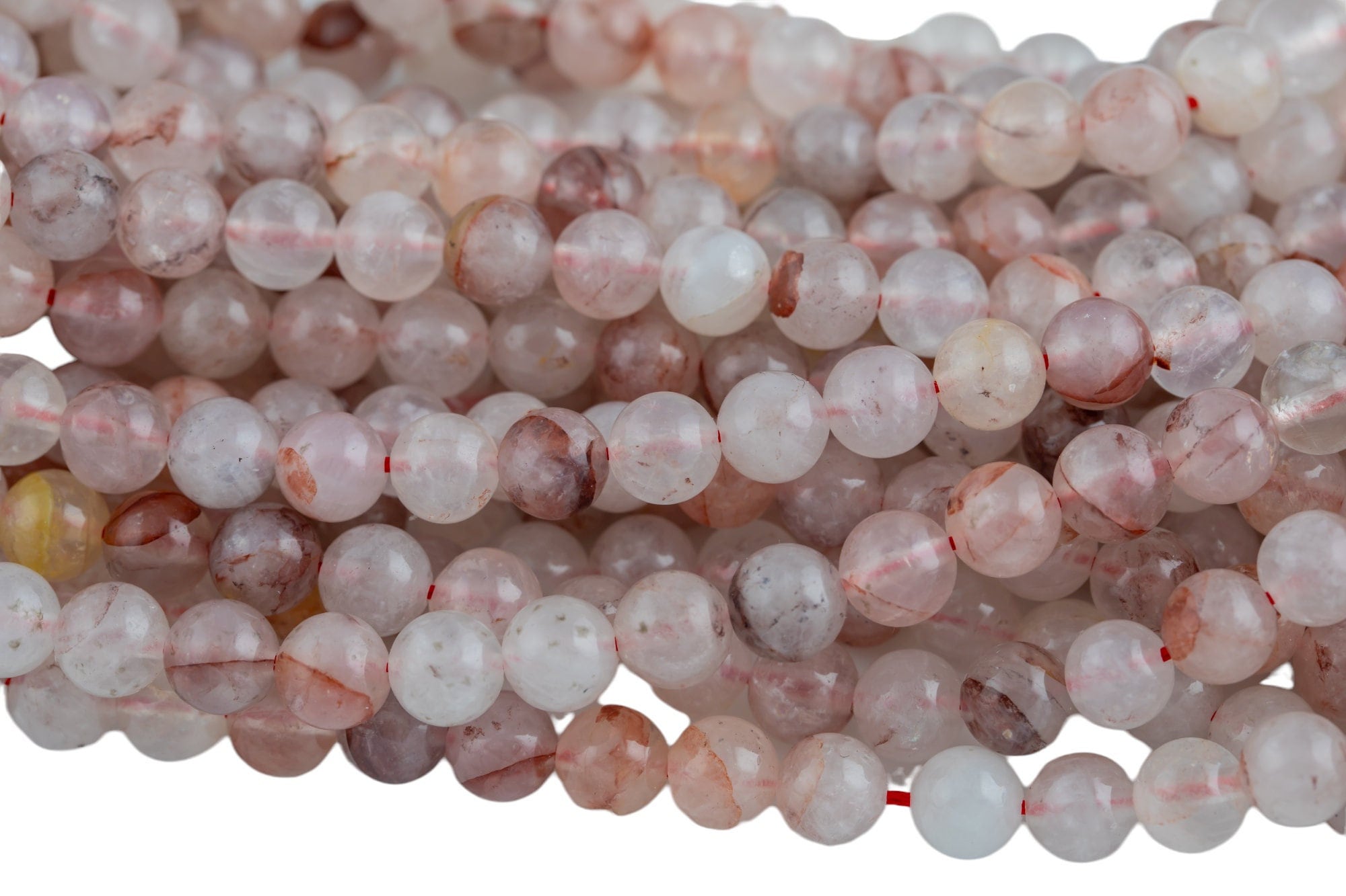 Natural Red Hematoid Lepidocrocite Quartz 6mm 8mm 10mm Round Beads Rare ...