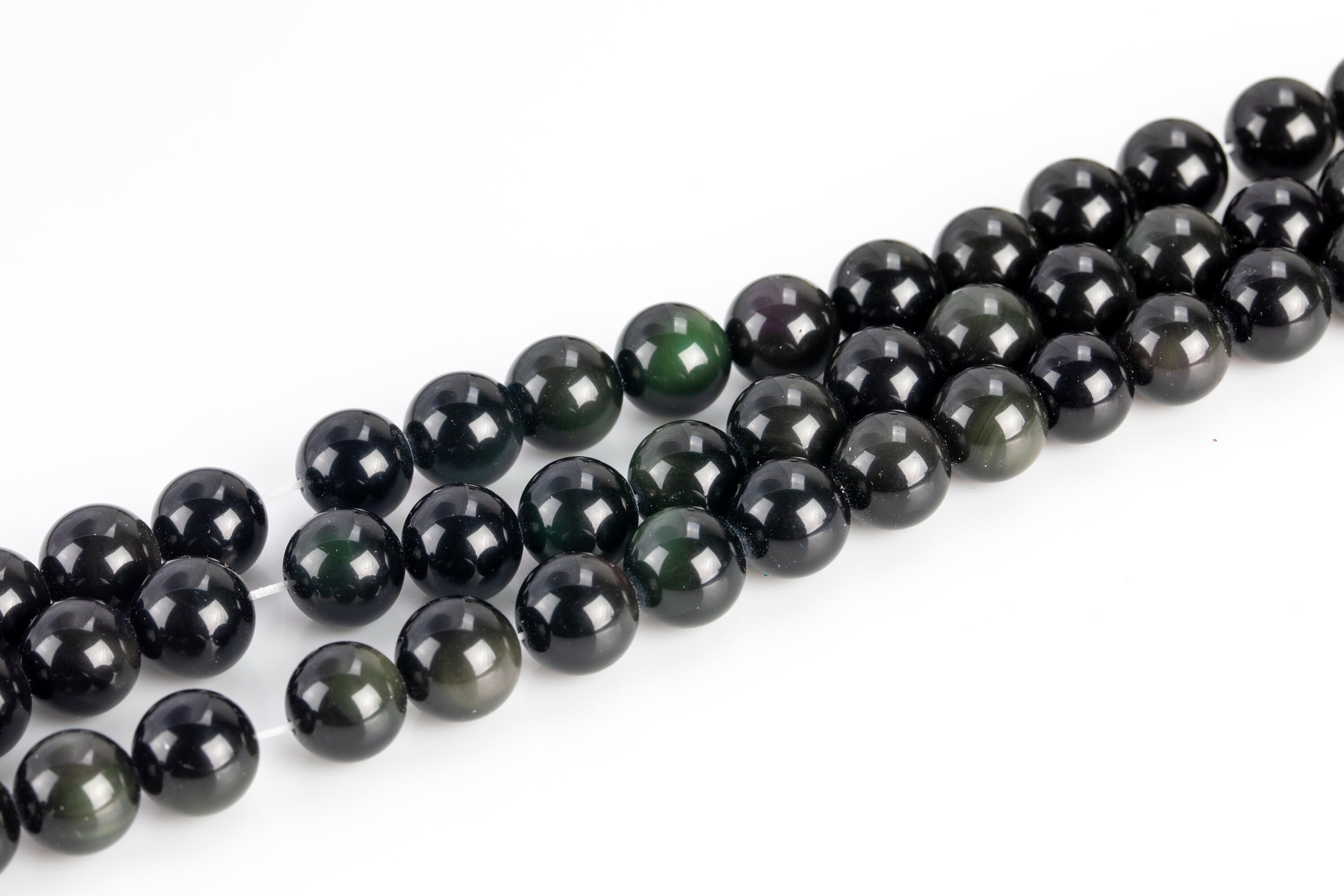 Natural Rainbow Obsidian Smooth Round Beads 4mm 6mm 8mm 10mm - Etsy