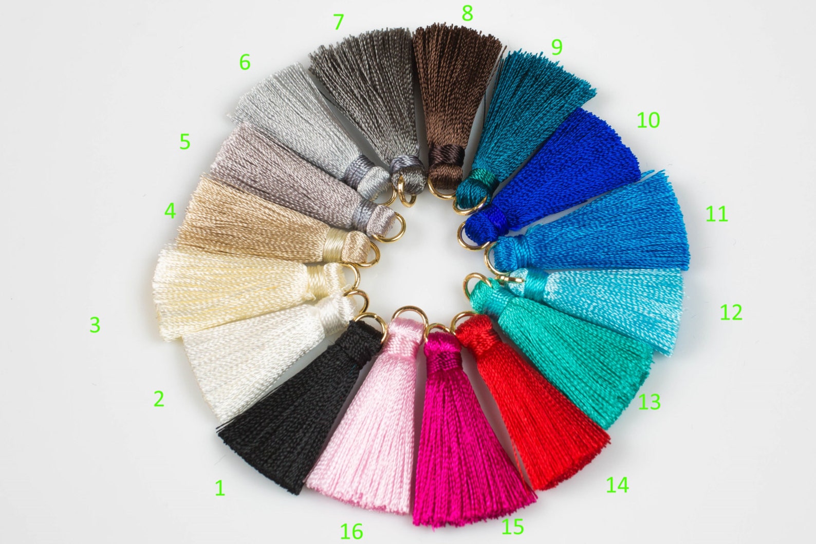 SILK TASSEL TASSLE Silk Tassels Tassles High Quality Small Tassels 4 ...