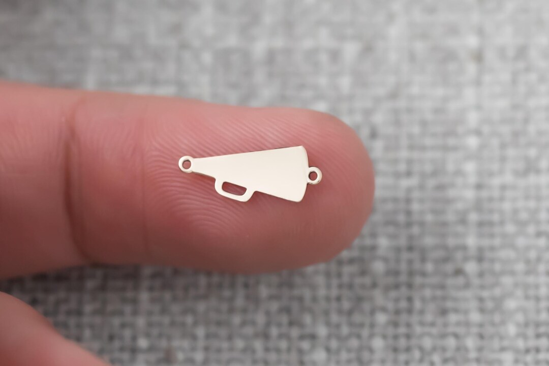 Megaphone Connector 14K Gold Filled Sterling Silver - Cheerleader Cheer ...