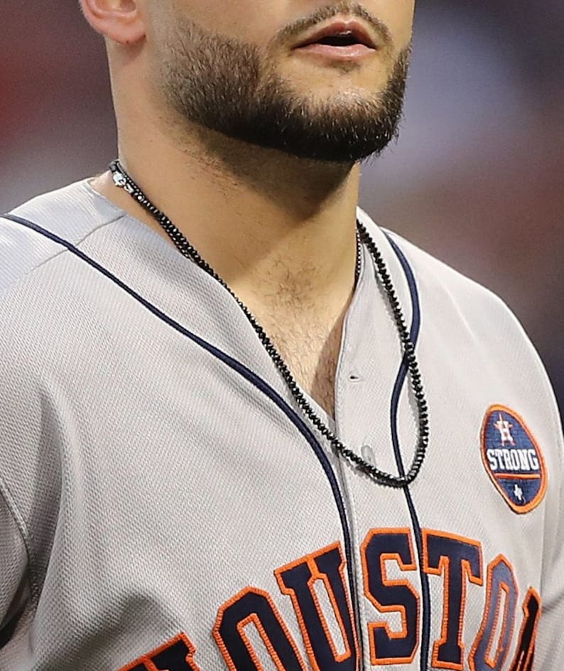 ASTROS PITCHER Lance Mccullers's Black Necklace Natural - Etsy