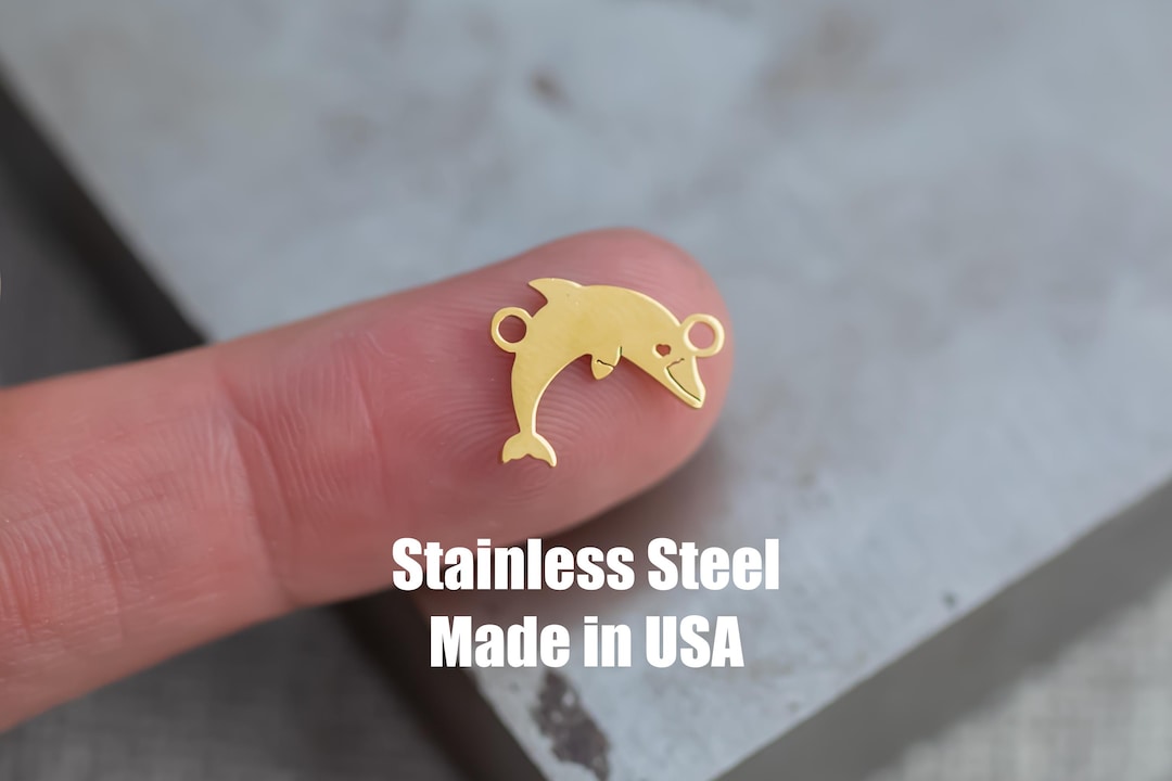 Dolphin Connector- Permanent Jewelry Connectors- Polished Stainless ...
