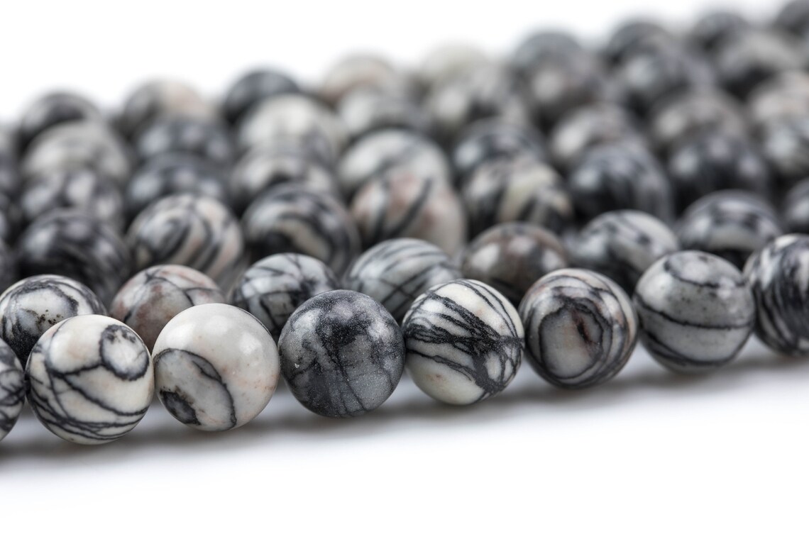 Natural Spider Vein Mesh Jasper High Quality in Round-4mm - Etsy