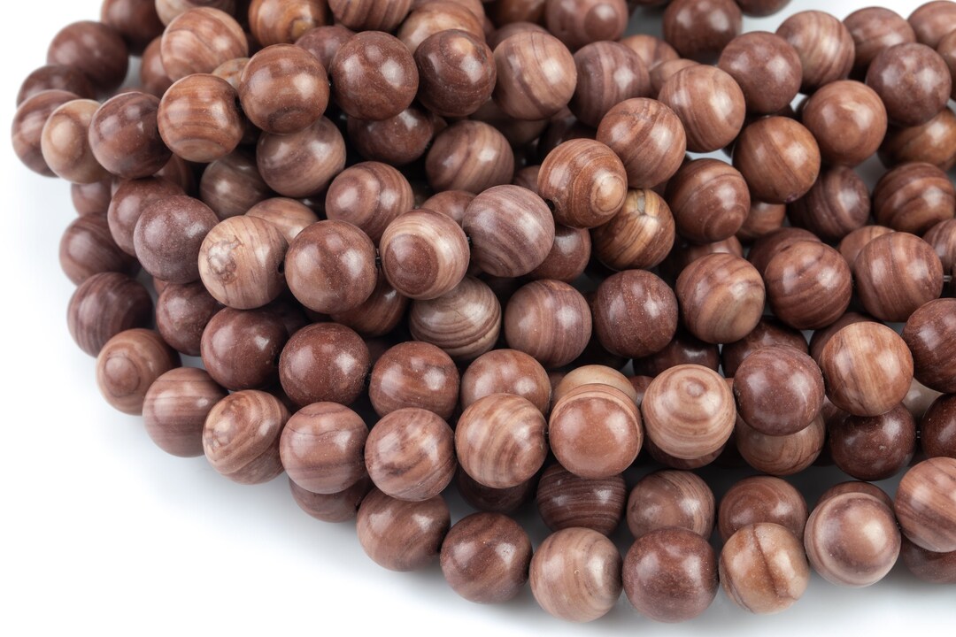 Natural Smooth Round Purple Banded Jasper, High Quality in Round, 4mm ...