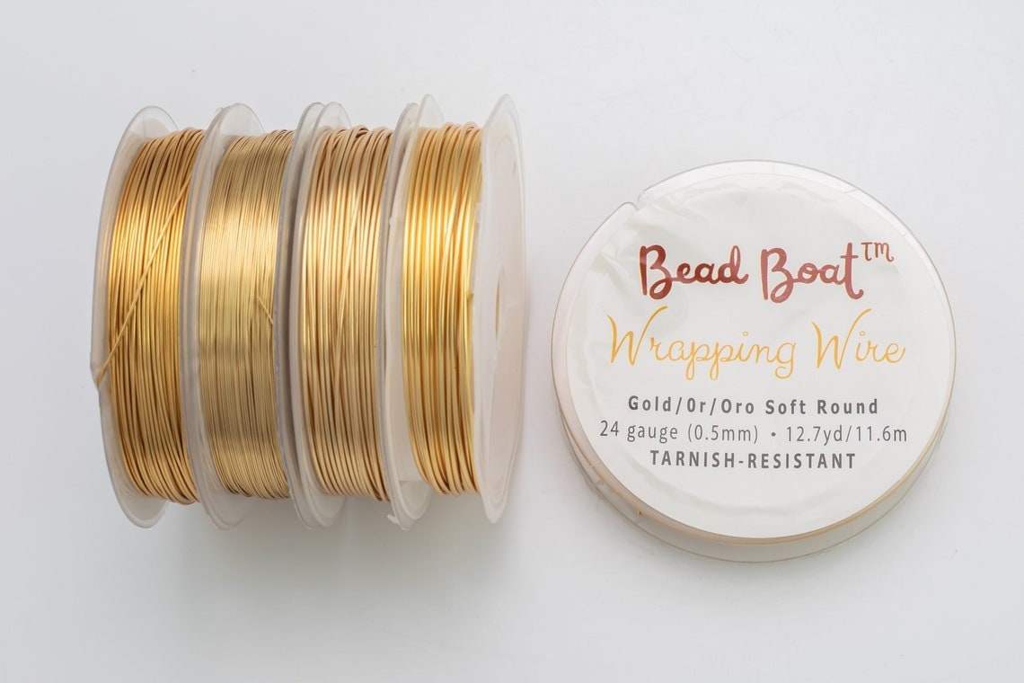 Gold Plated Non Tarnish Beading Wire for Craft Supply Copper - Etsy