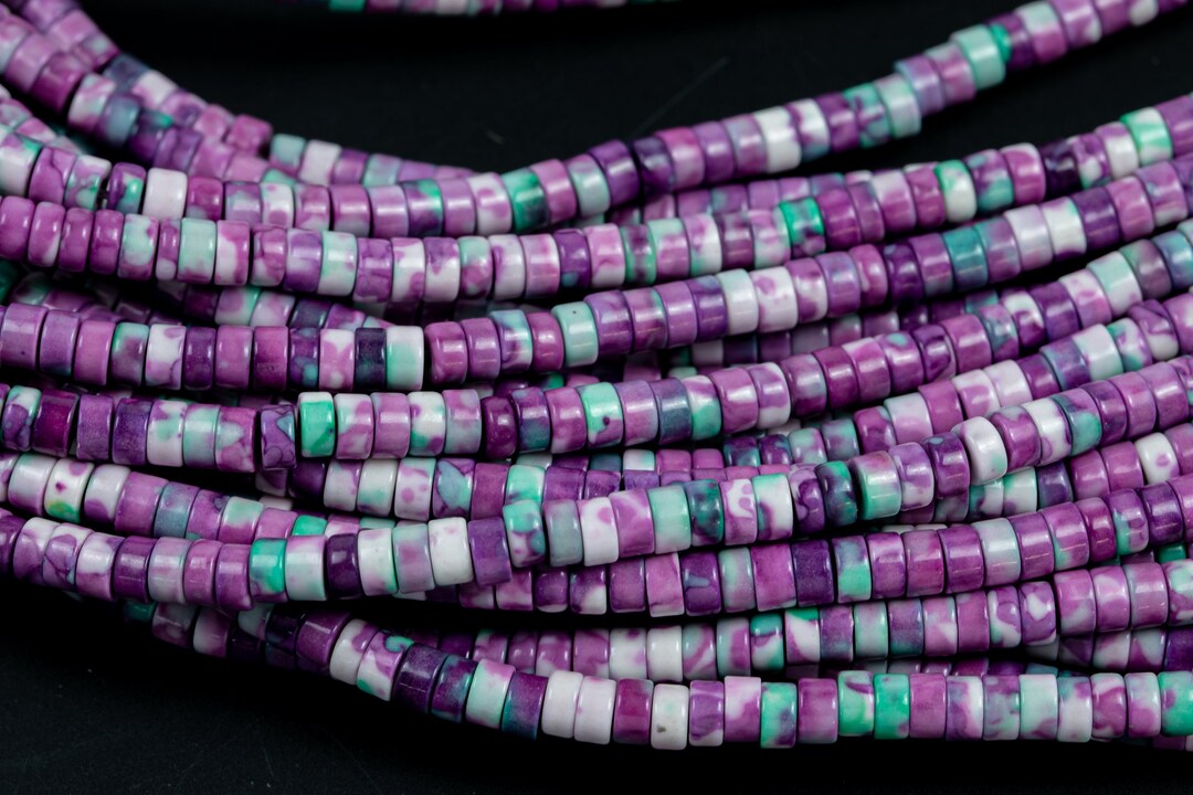 Purple Sediment Jasper Heishi Discs Beads 2x4mm 3x6mm 15.5" Strand - Etsy