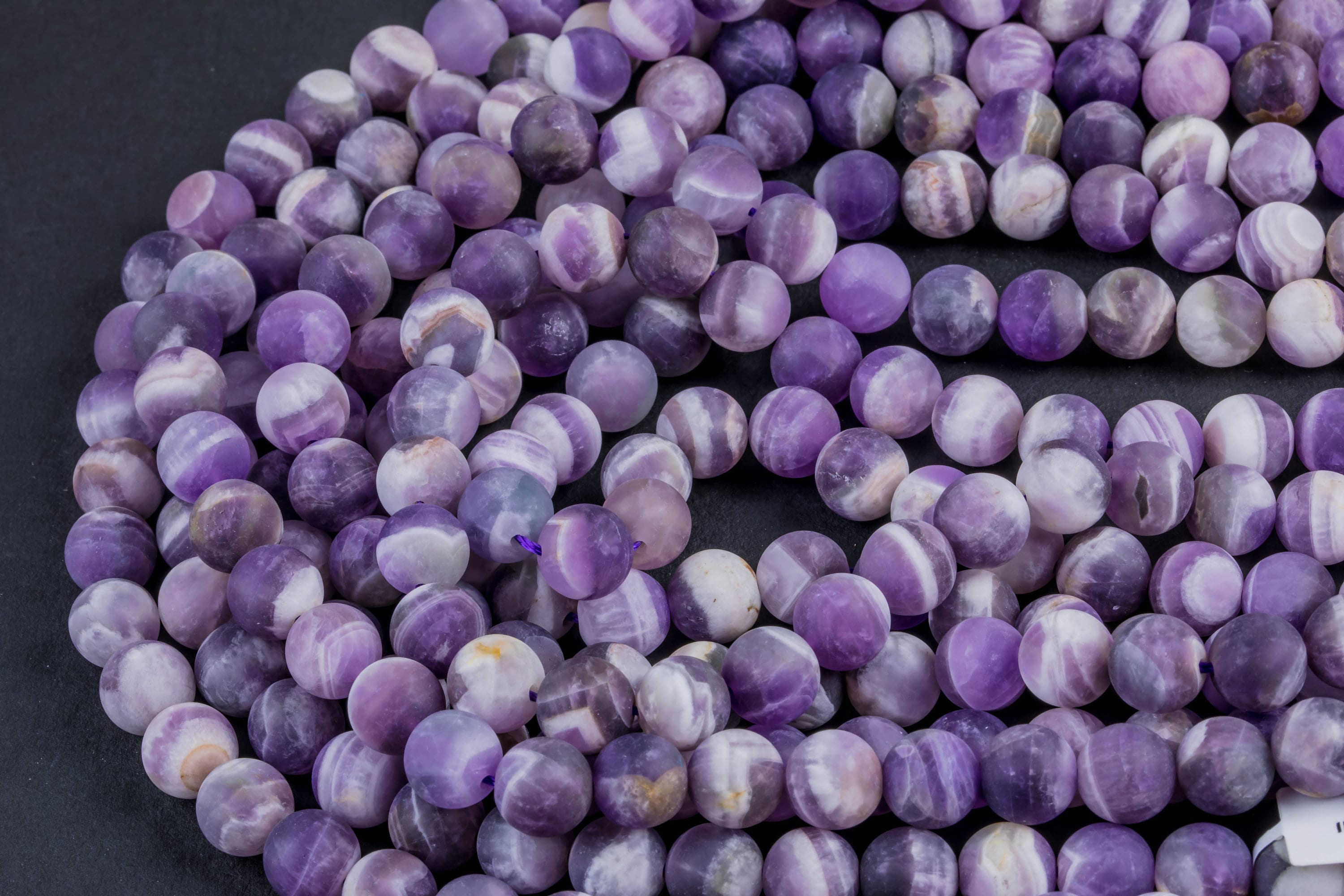 Natural Matte Cape Banded Amethyst Beads High Quality in Matt - Etsy