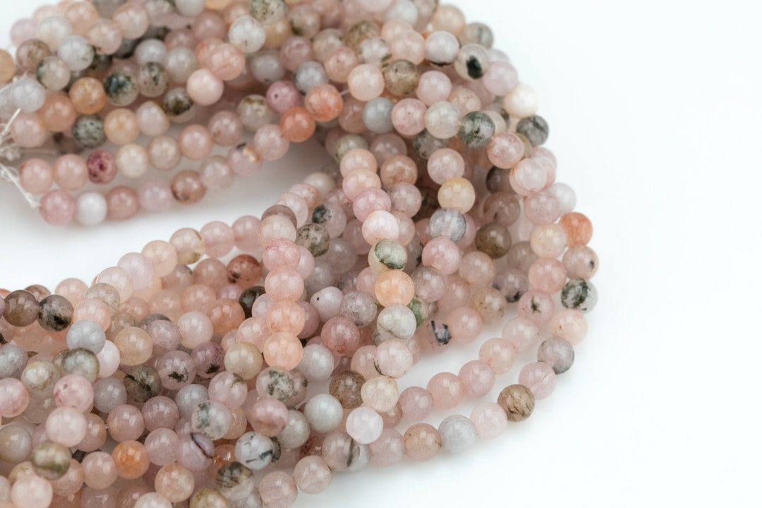Clearish Pink Opal Jade Beads in Smooth Round - 6mm 8mm 10mm 12mm ...