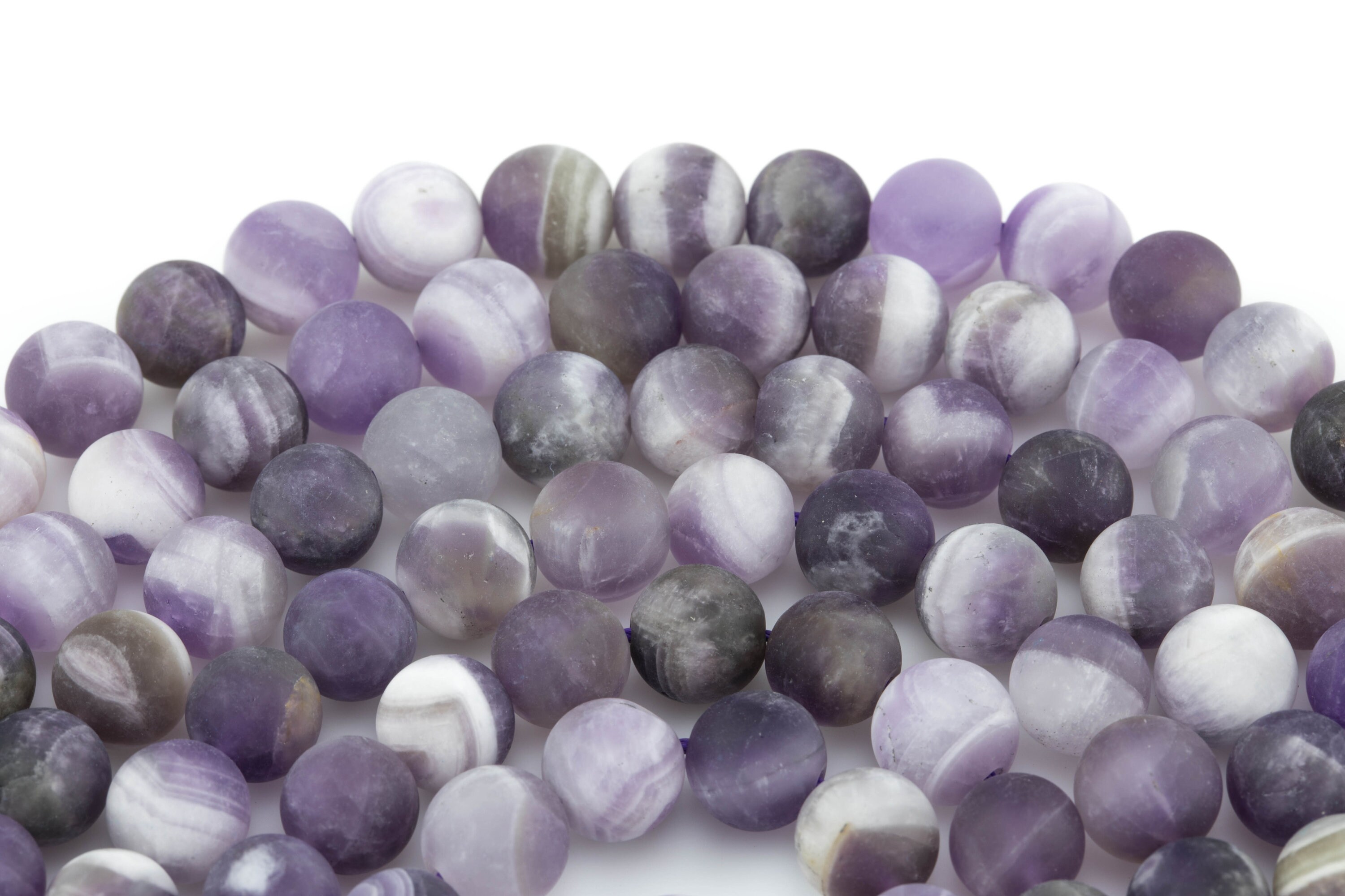 Natural Matte Cape Banded Amethyst Beads High Quality in Matt - Etsy
