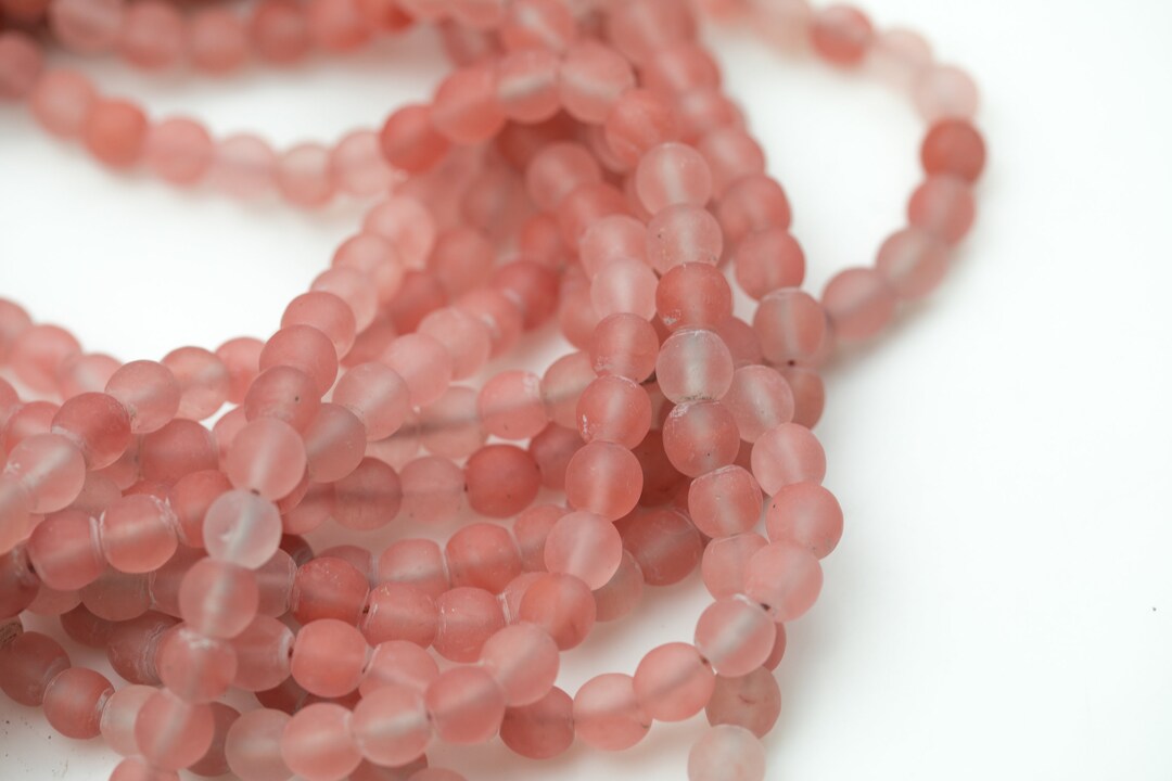 Natural Cherry Quartz, High Quality in Matte Round-6mm, 8mm, 10mm, 12mm ...