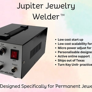 Permanent Jewelry Welder PRESET and READY to USE Jupiter Brand Arc ...