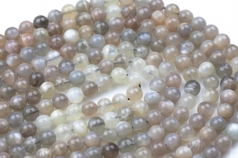 Natural Light Multi Rainbow Moonstone Beads Multicolor Pink - Etsy