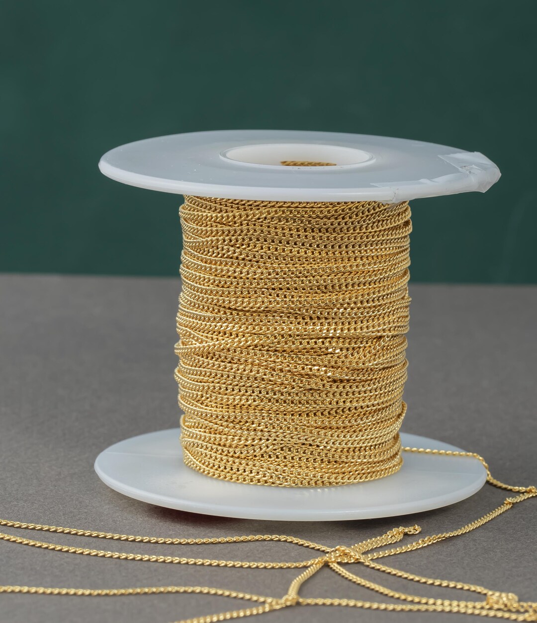 Gold Filled Flat Curb Chain 2.2mm- Wholesale - by the Foot- Made in USA ...