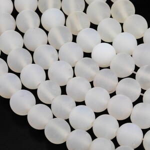 Natural Matte Cream Agate, High Quality -full Strand 15.5 Inch Strand ...