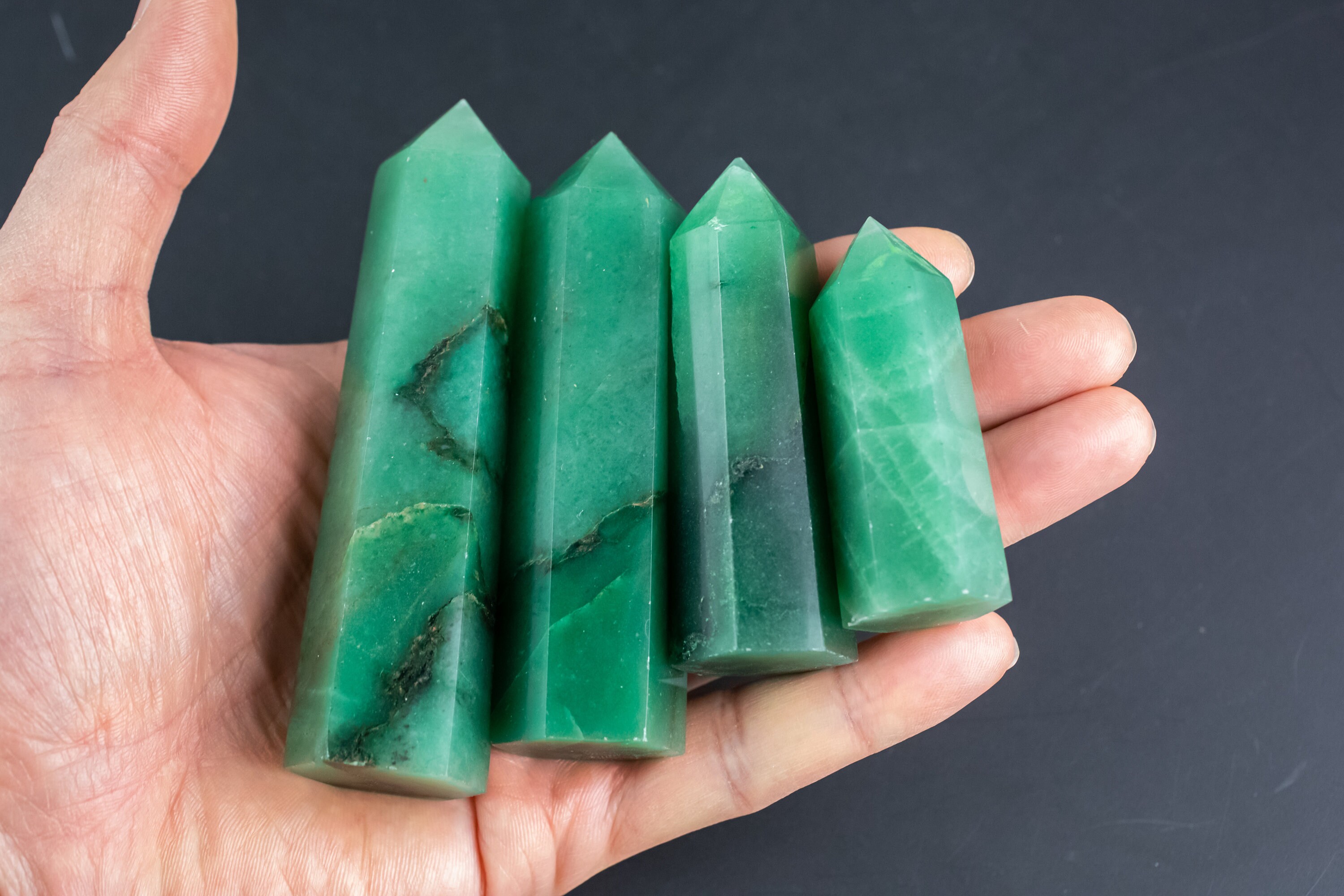 Natural Jade Obelisk Tower Point Wand Healing Crystal Towers | Etsy