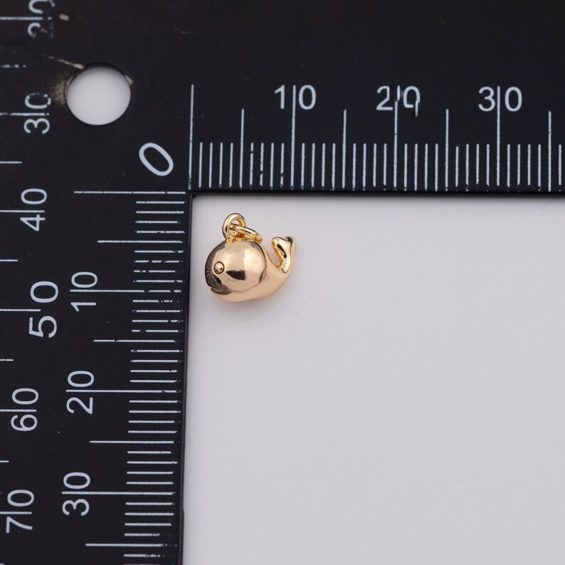 18K Gold PVD Whale Charm - Tarnish Resistant - Etsy UK