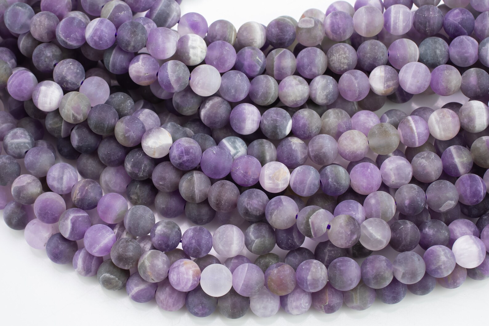 Natural Matte Amethyst Beads Grade AAA Round 4mm 6mm 8mm - Etsy