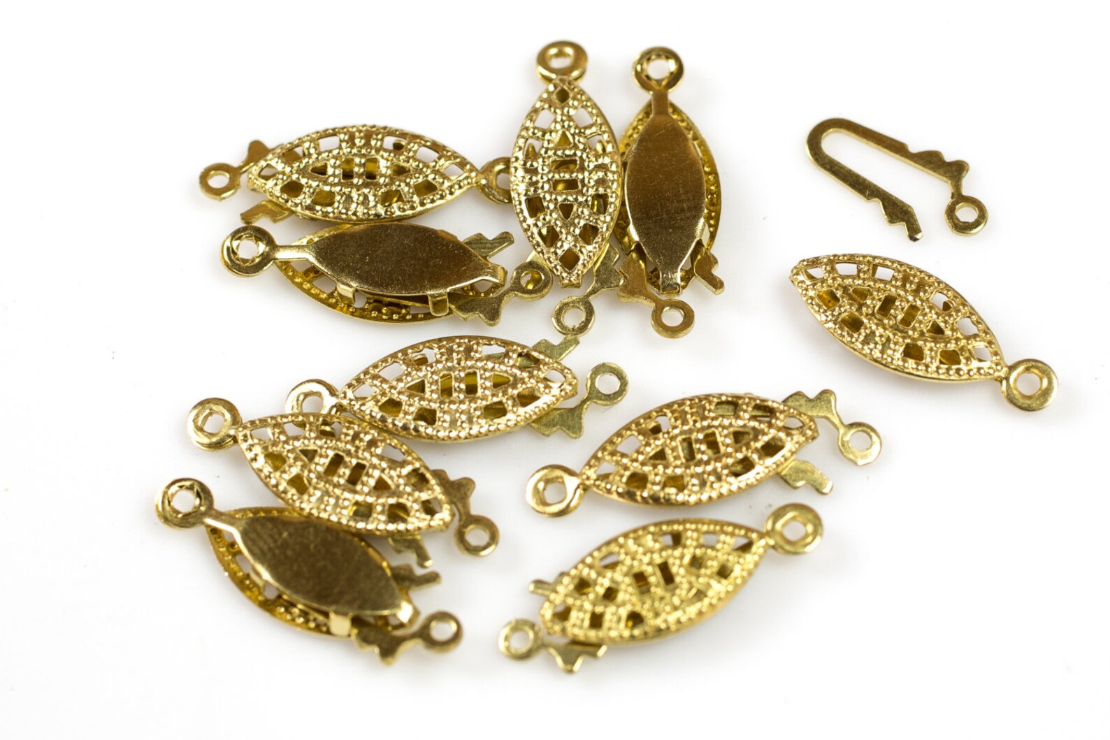 SOLID BRASS CLASPS Box Clasp Closure Necklace Closure Fancy - Etsy