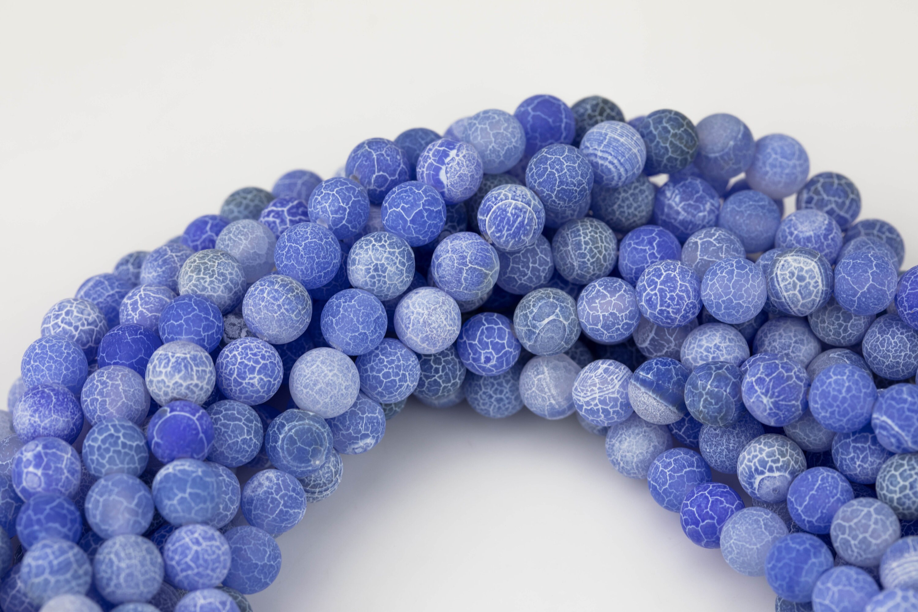 Blue Fire Agate High Quality in Matte Round 6mm 8mm 10mm | Etsy