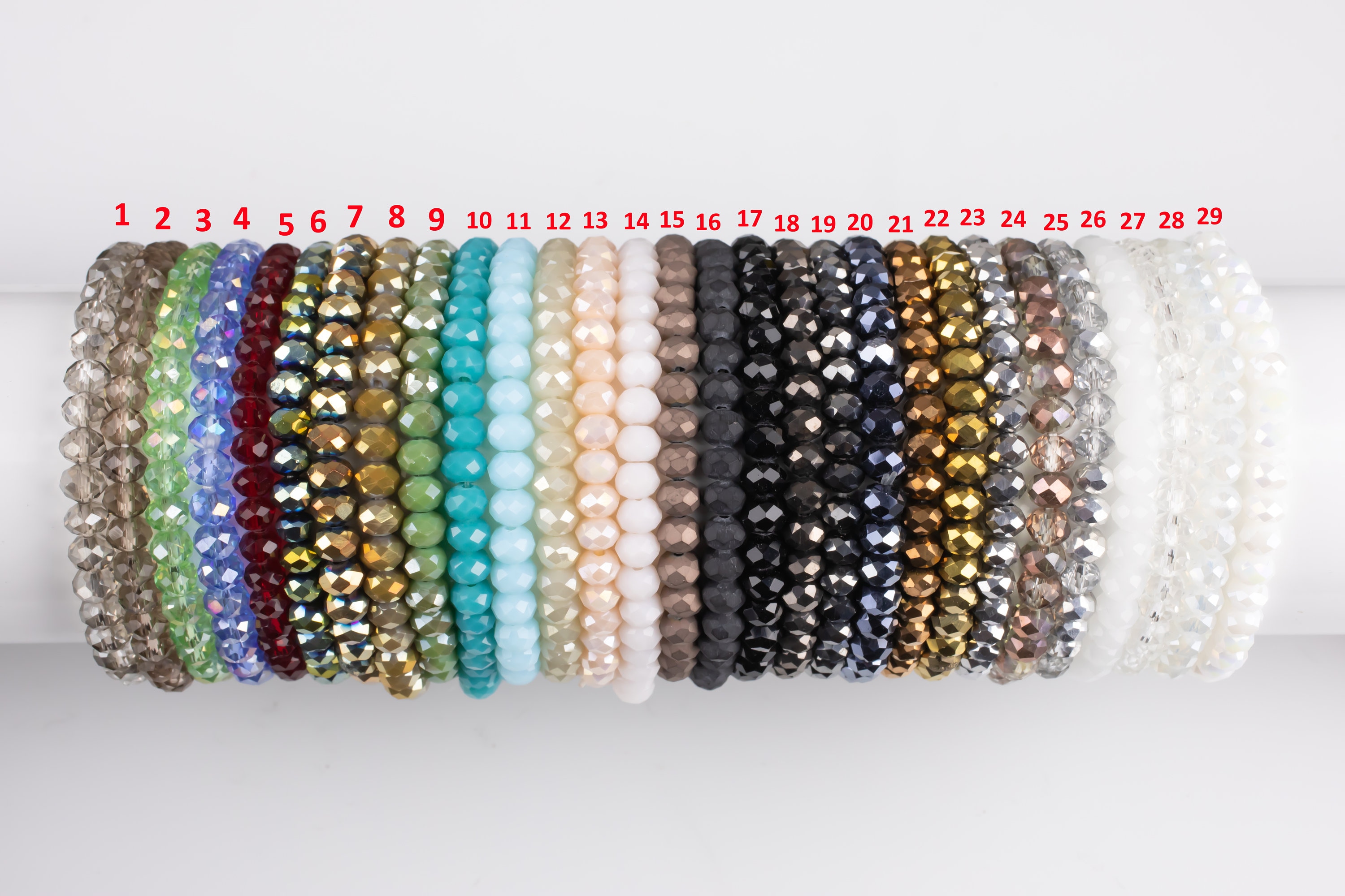6mm Stackable Crystal Elastic Bracelets Handmade With High - Etsy