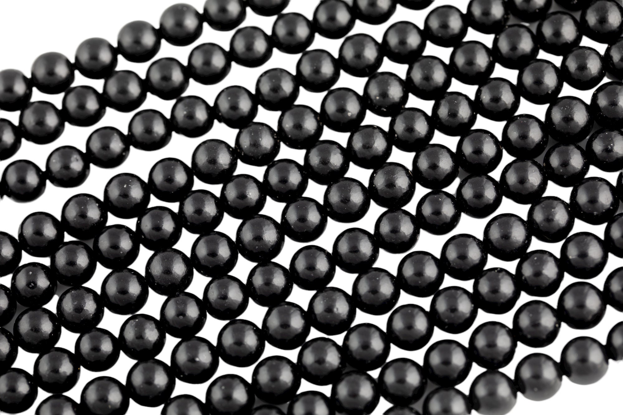Natural Real Jet Beads 6mm 8mm 10mm 12mm Round Beads AAA | Etsy