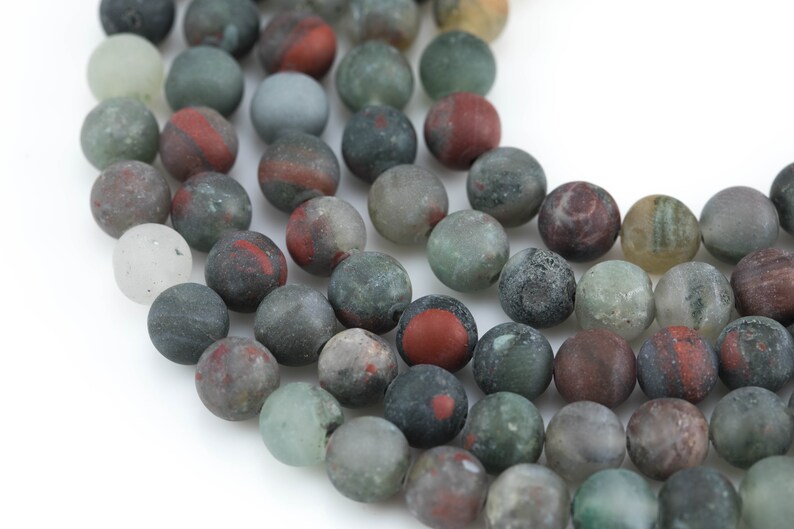 Matte Bloodstone Beads Blood Stone Beads High Quality in | Etsy