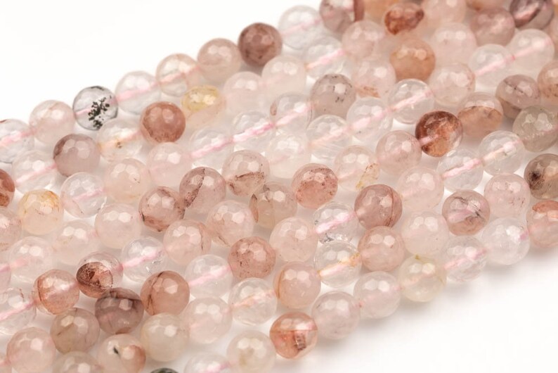 Natural Red Quartz High Quality in Faceted Round-4mm 6mm | Etsy