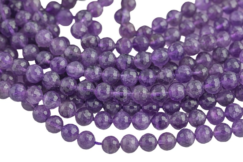 Natural AA Quality Amethyst Beads High Quality Faceted Cut - Etsy