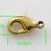 SOLID BRASS Round Lobster Clasps All Sizes - Etsy