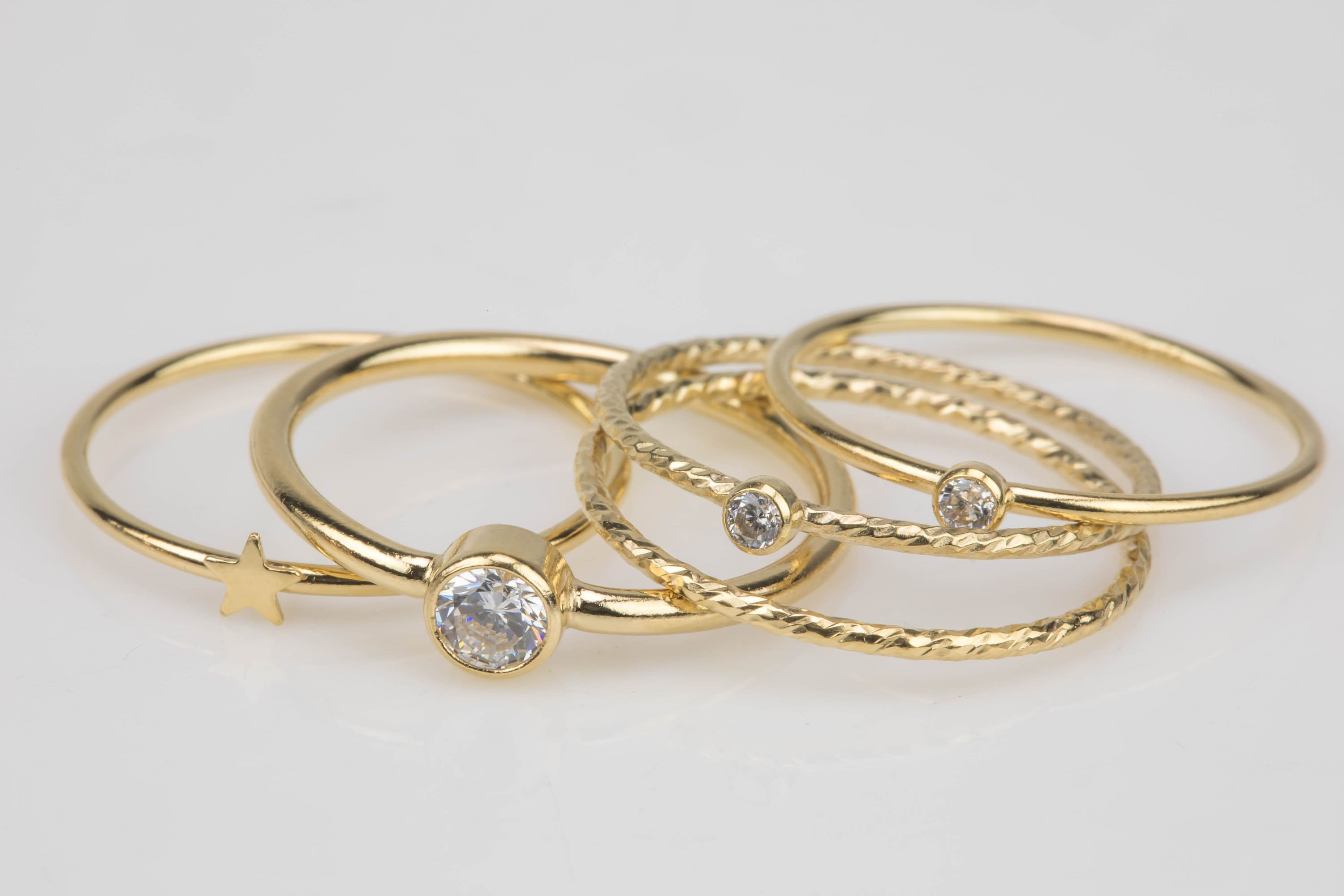 Gold Stack Ring 14k Gold Filled Ring Made in USA Thin Gold - Etsy