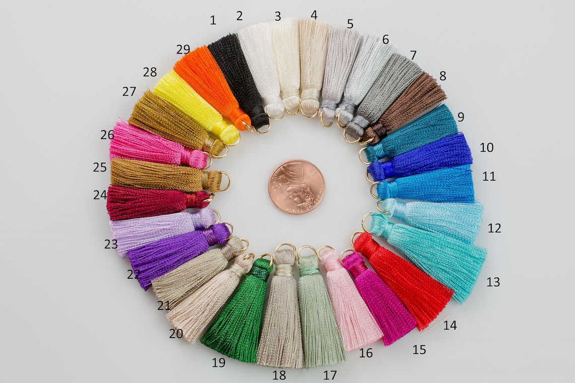 SILK TASSEL TASSLE Silk Tassels Tassles High Quality Small - Etsy