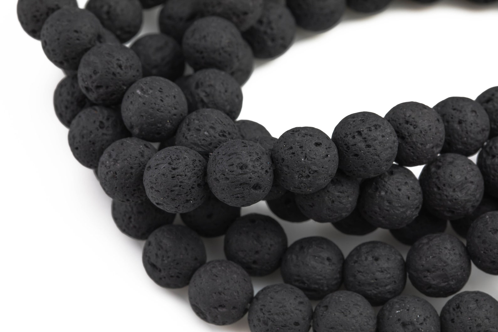 Natural Lava Rocks Diffuser Oil Round Beads Lava Beads for - Etsy UK