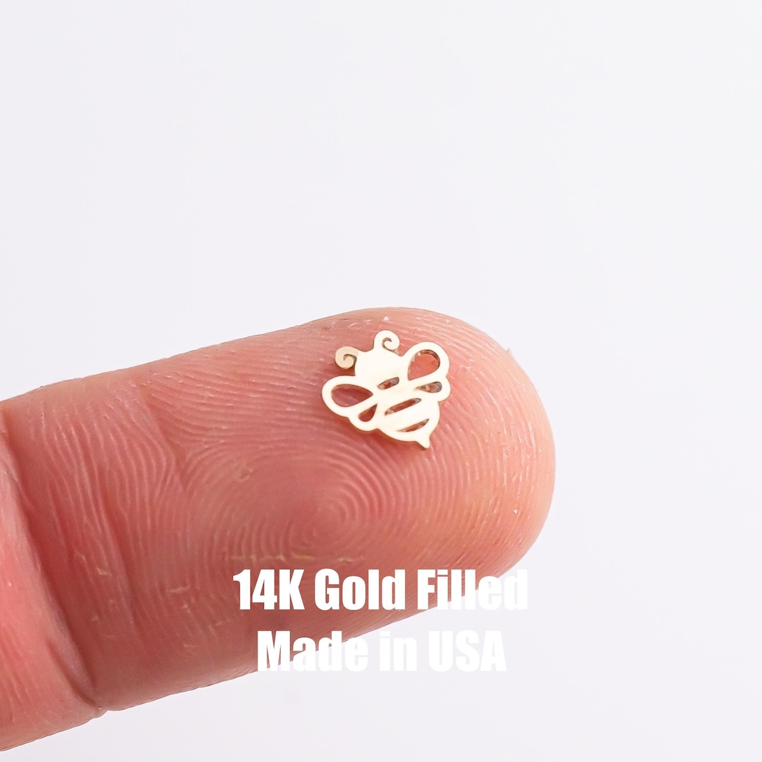 Queen Bee Connector - 14kt Gold Filled Sterling Silver - - Bee ...