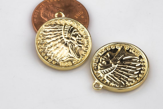 Buffalo Coin Same Front and Back High Quality Vermeil - Etsy