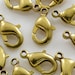 SOLID BRASS Round Lobster Clasps All Sizes - Etsy