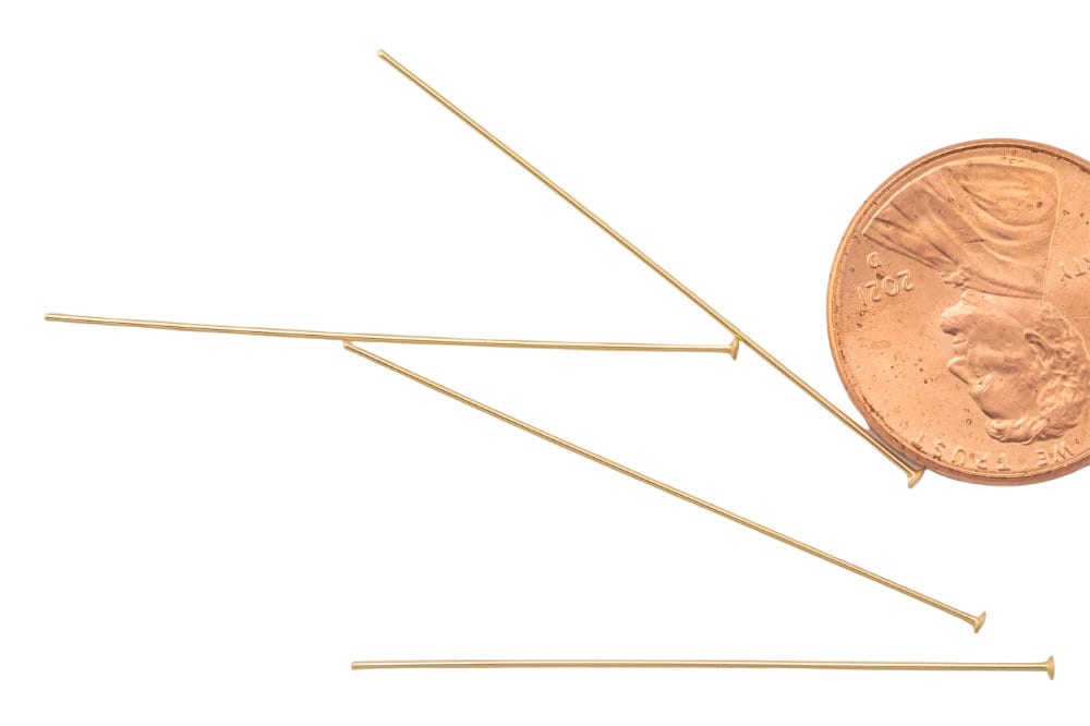 Gold Filled Head Pin Headpins 24 Ga 14/20 Gold Filled USA - Etsy