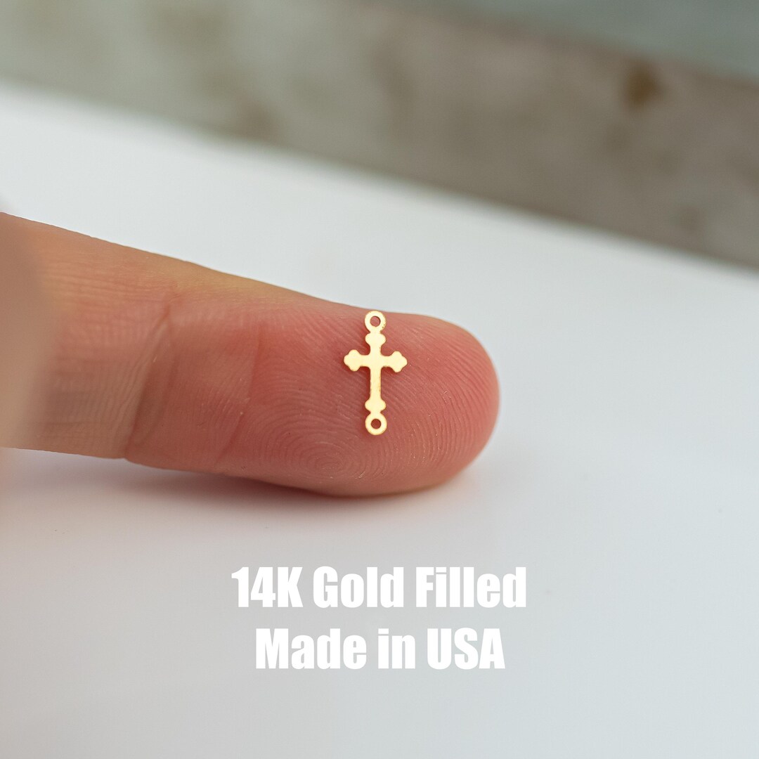 Catholic Cross Permanent Jewelry Connector or Charm- Intricate Detail ...