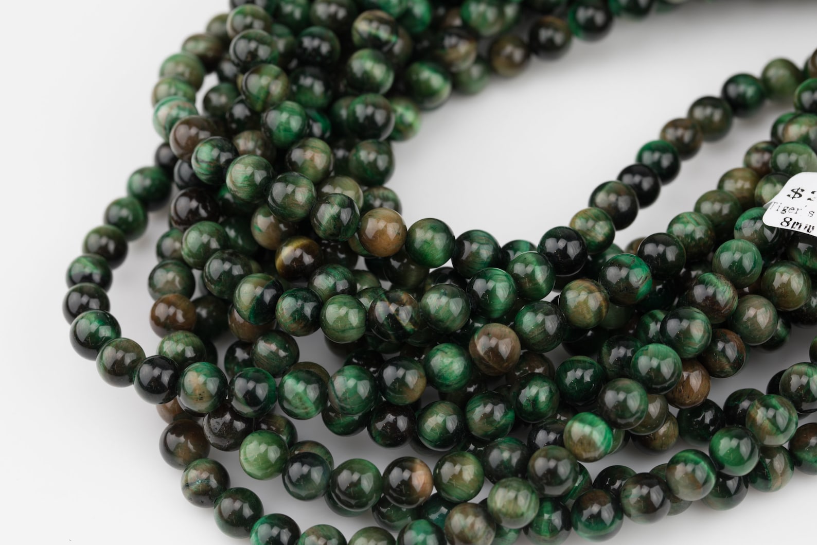 Natural Green Tiger's Eye Round Tiger Eye Tigereye, 6mm 8mm 10mm 12mm ...